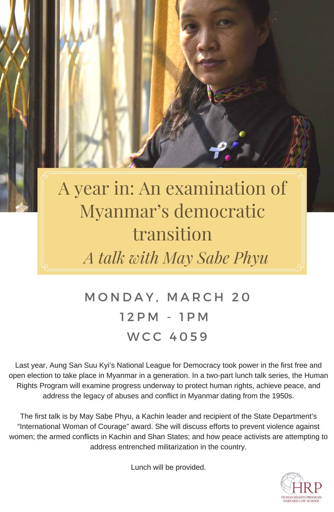 Monday, March 20: A year in: Examining Myanmar’s democratic transition ...
