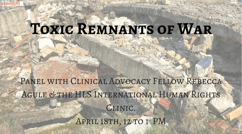 Tomorrow, April 18: Toxic remnants of war | International Human Rights ...