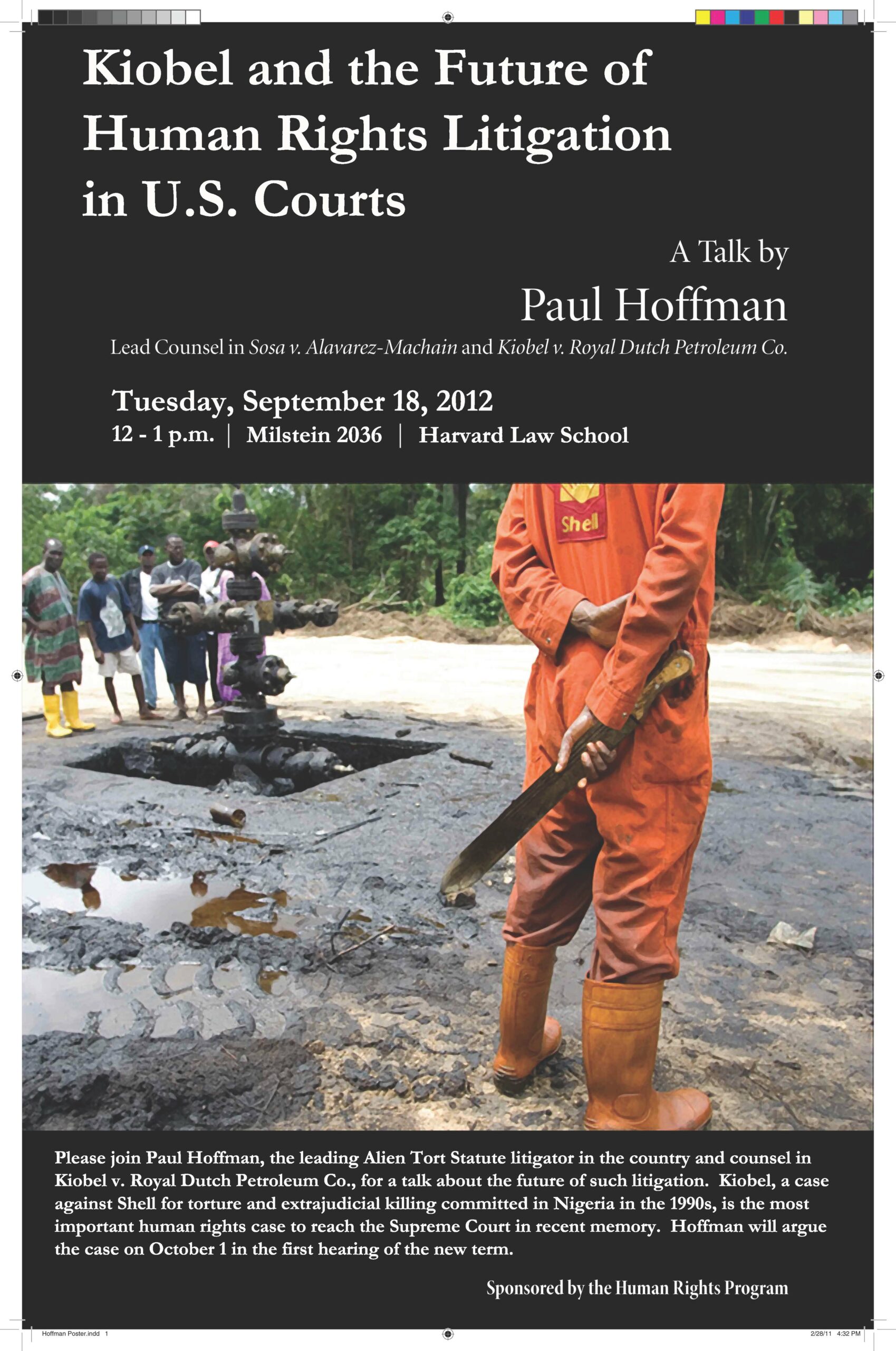 Today, Sept. 18: Paul Hoffman, Lead Counsel in Kiobel, on the Future of ...