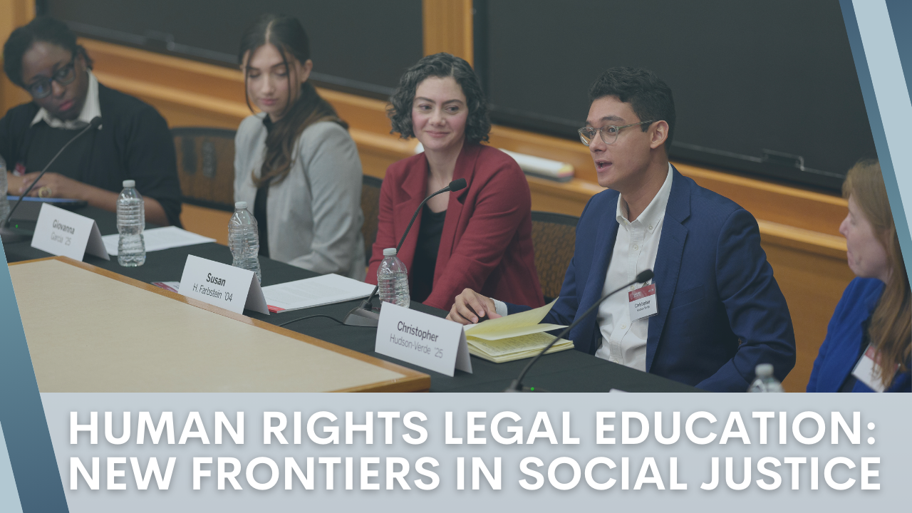 Watch: Human Rights Legal Education: New Frontiers in Social Justice ...